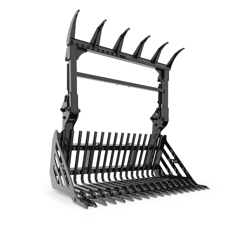 HLA Attachments - Heavy Duty Stone Fork & Regular Utility Grapple