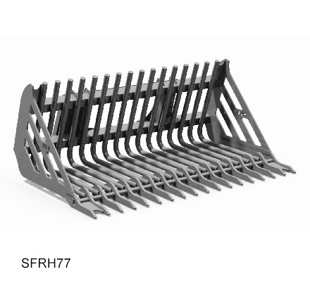 HLA Attachments - Stone Fork - Rock Bucket (Retainer Style Tine ...